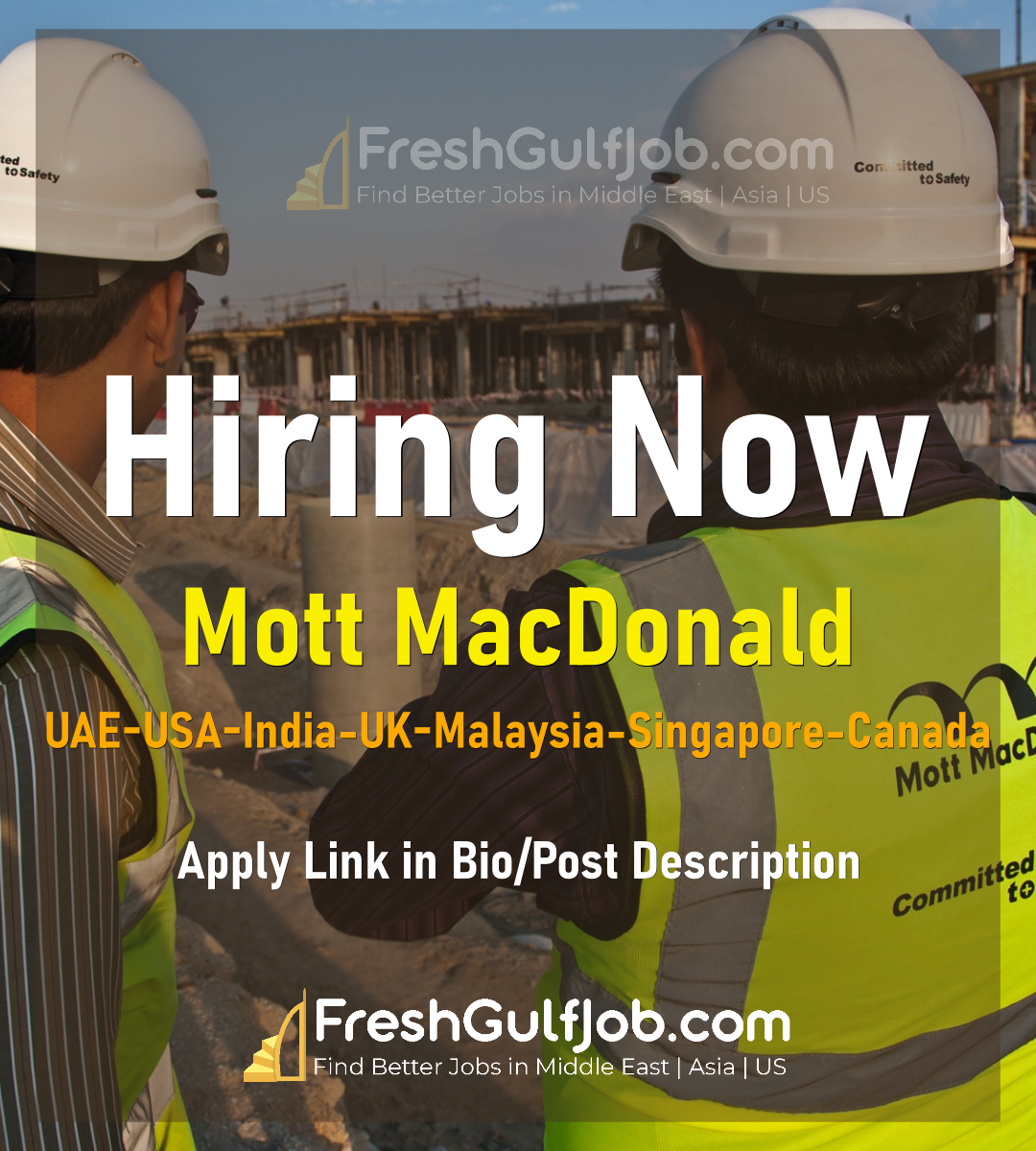 Mott Macdonald Careers UAE-Qatar-USA-UK-Canada (2025) - Fresh Naukari