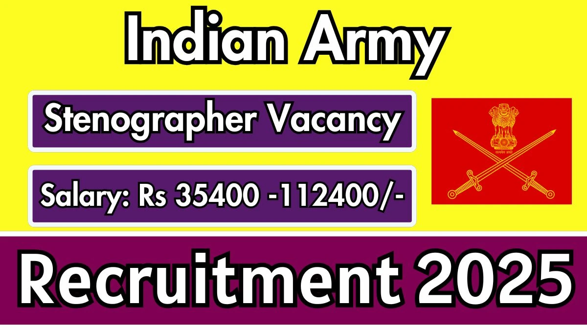 Indian Army South Western Command Stenographer Grade I Recruitment 2025 ...